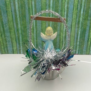 Vintage Angel in Tart Tin for Tier Tray-tabletop-shelf /christmas Angel ...