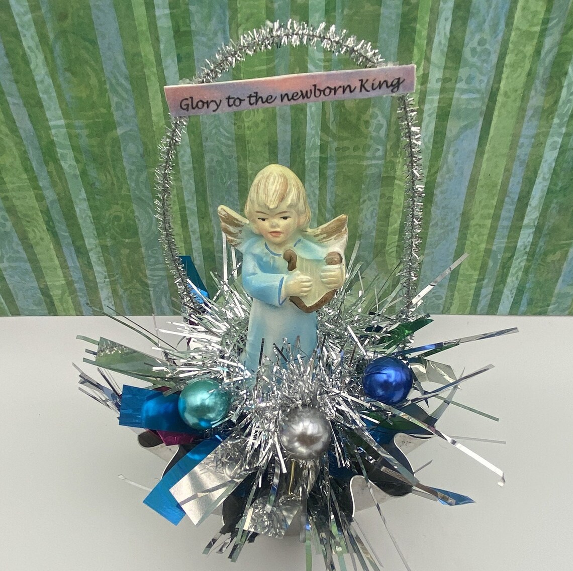 Vintage Angel in Tart Tin for Tier Tray-tabletop-shelf /christmas Angel ...