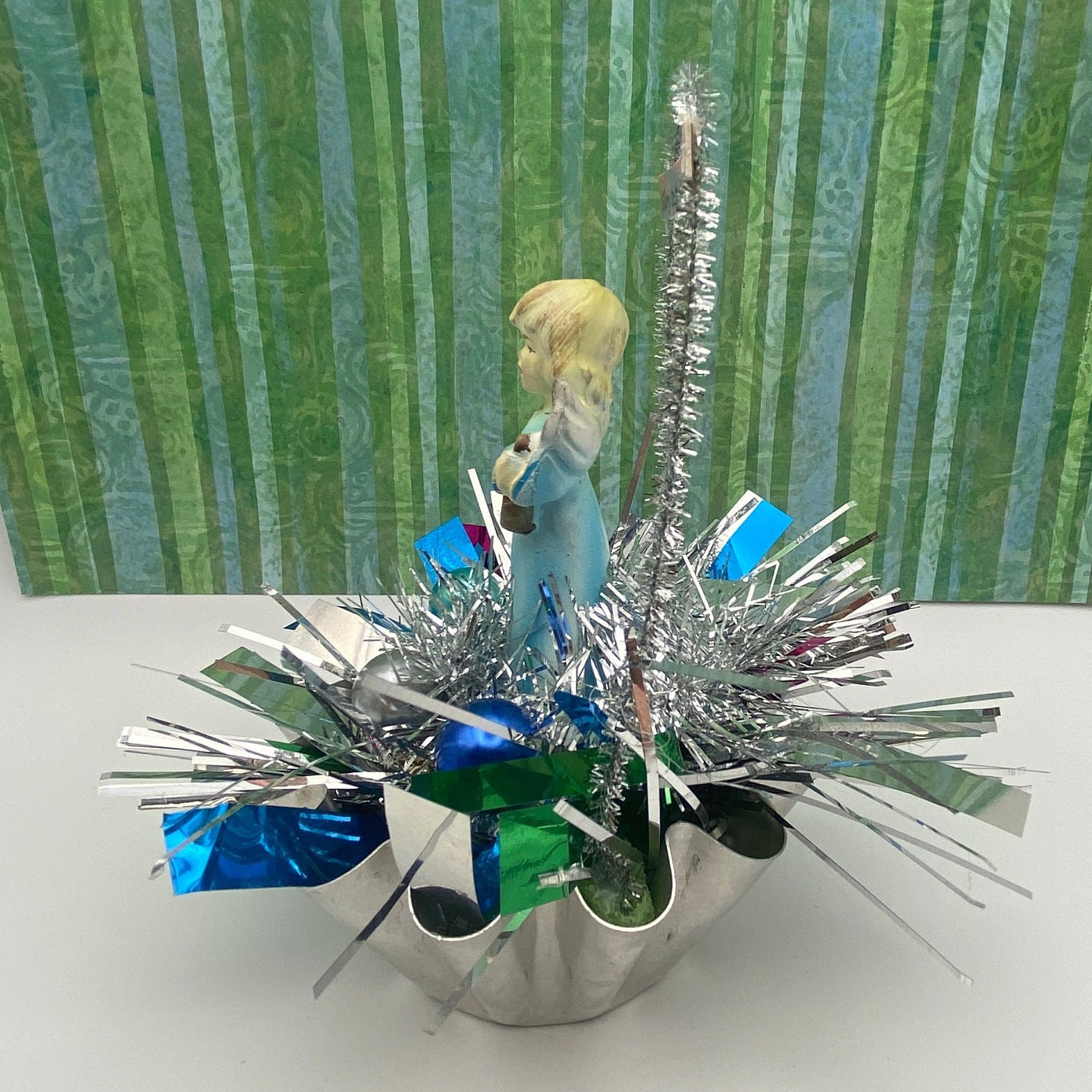 Vintage Angel in Tart Tin for Tier Tray-tabletop-shelf /christmas Angel ...