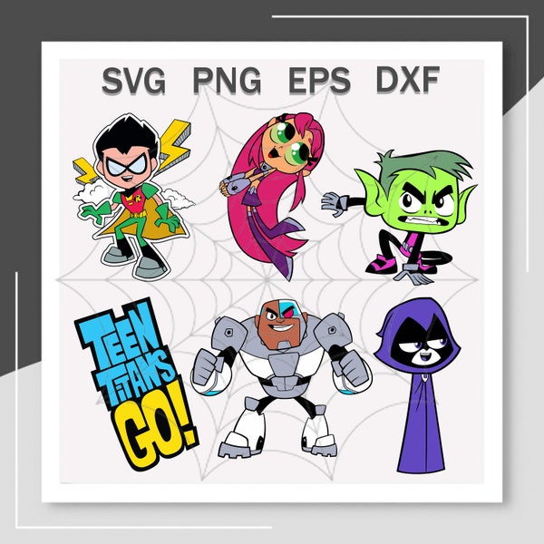 Teen Titans Go Svg - Etsy