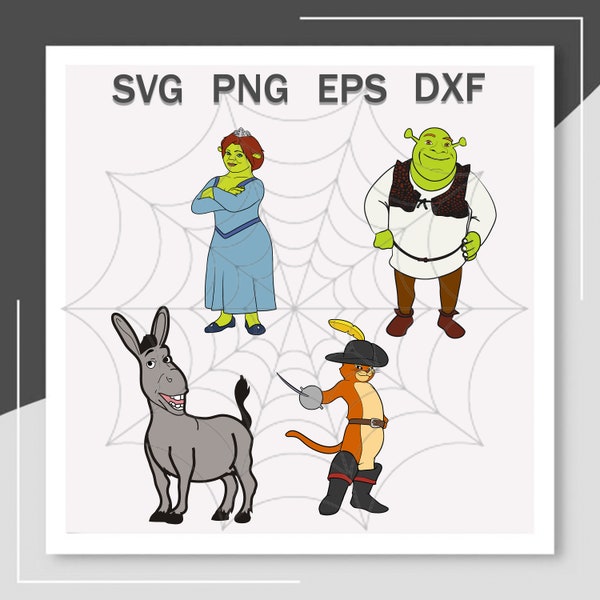 Shrek Eps Dxf Png - Etsy
