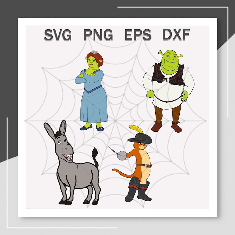 Shrek Svg File Svg Bundle Vector Cricut Silhouette Cut - Etsy México