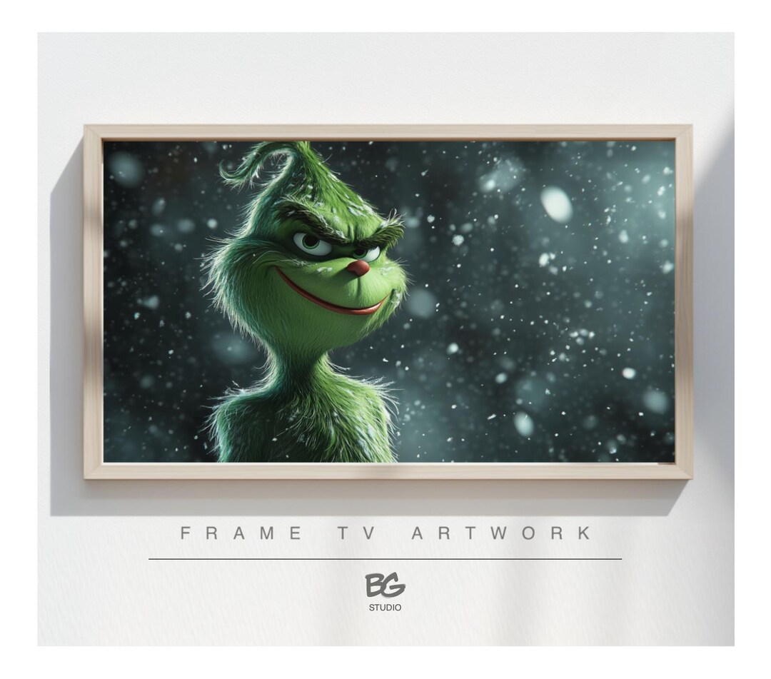 Christmas the Grinch Frame Tv Art | Christmas Art for Samsung Frame Tv ...