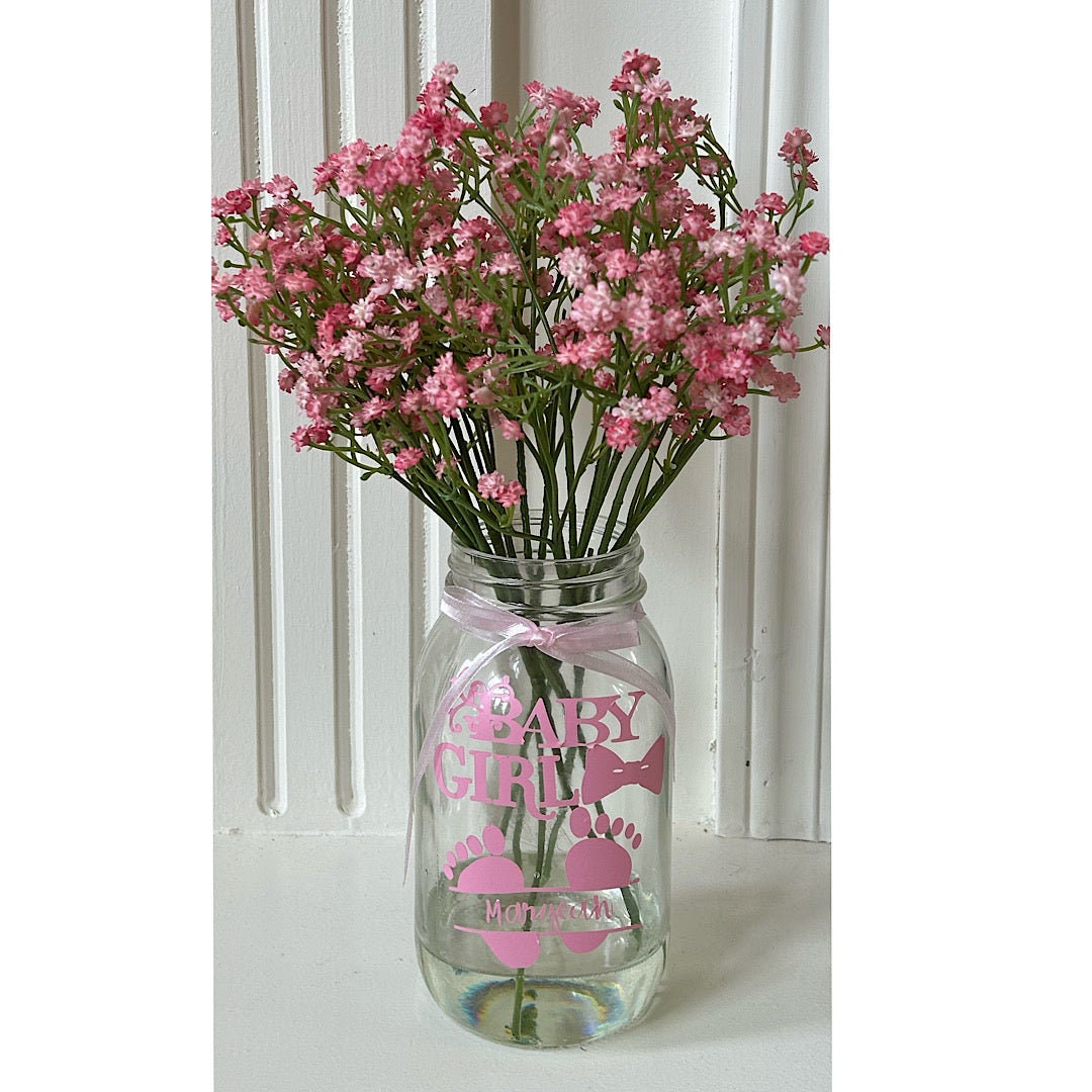 Personalized Baby Girl Floral Arrangement - Etsy