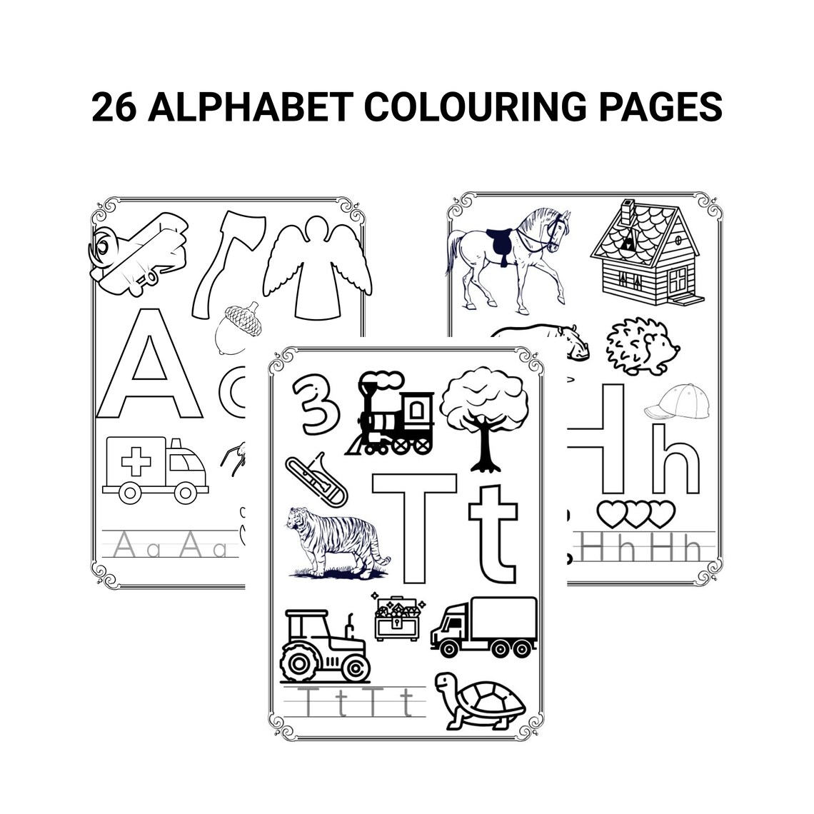 Alphabet Colouring Pages | PDF Alphabet Colouring Pages | Printable ABC ...