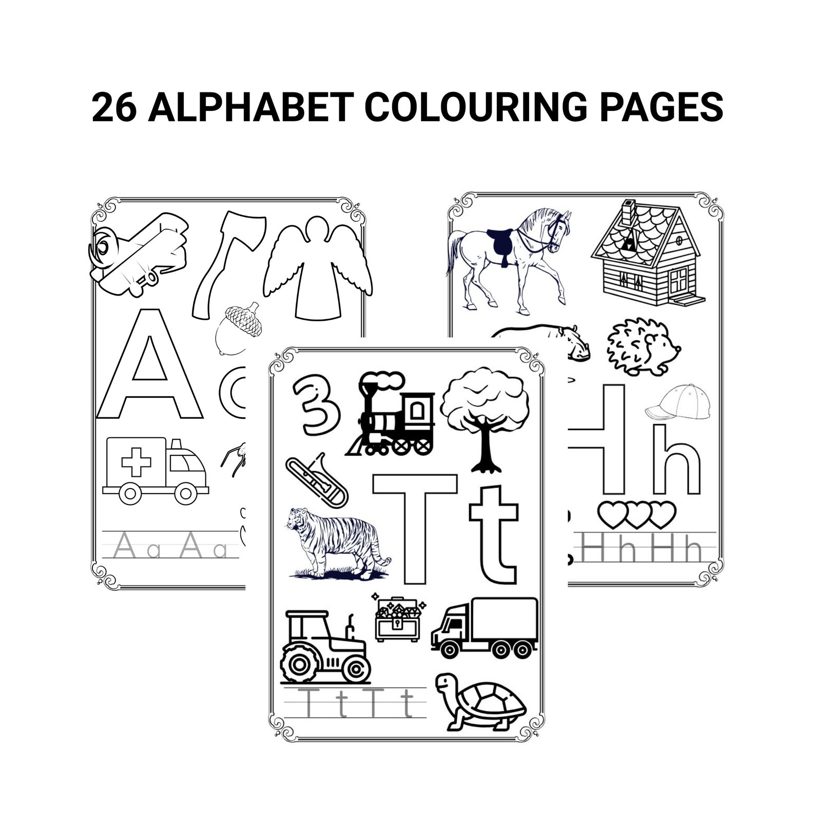 Alphabet Colouring Pages | PDF Alphabet Colouring Pages | Printable ABC ...