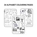 Alphabet Colouring Pages | PDF Alphabet Colouring Pages | Printable ABC ...
