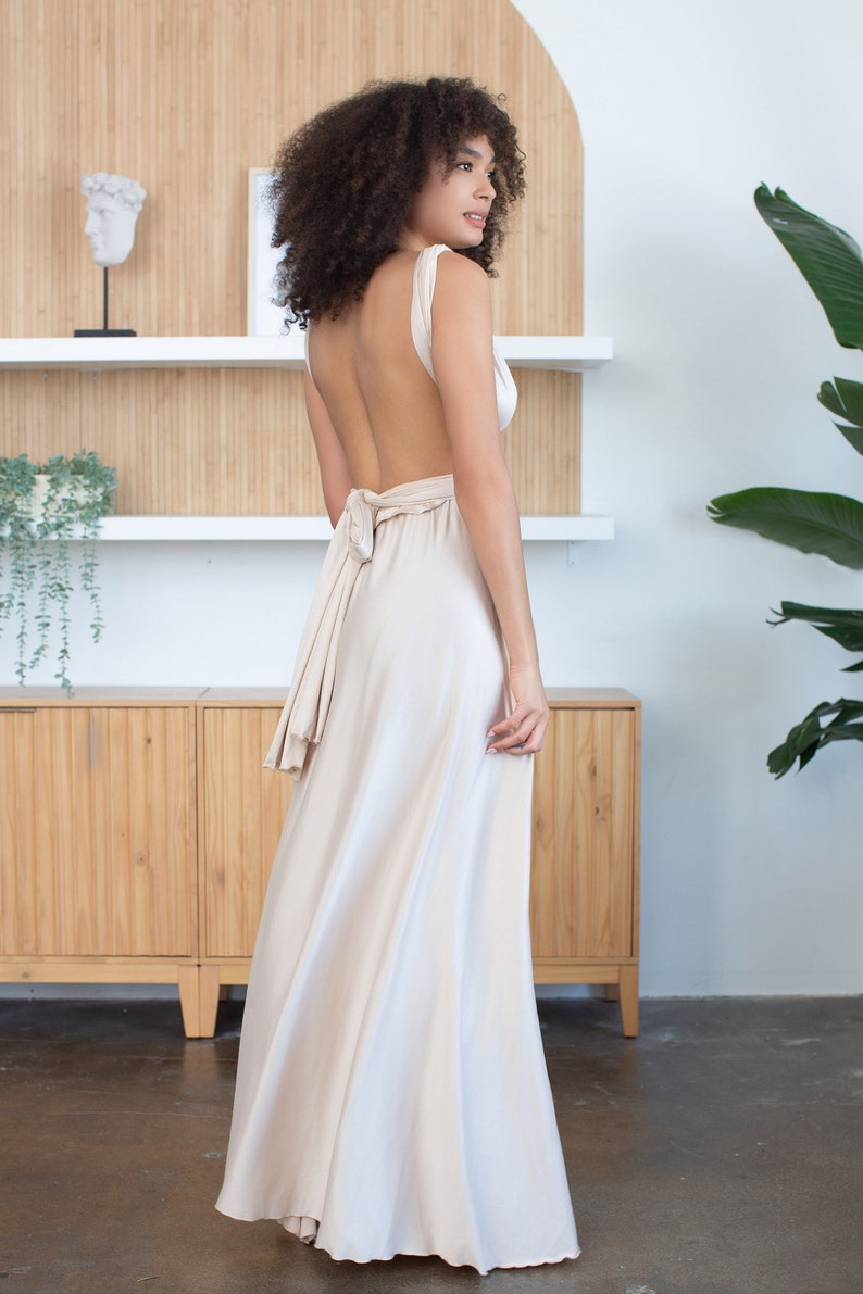 Bridesmaid Dress, Soft Lavender Dress, Bridal Party Convertible Dress ...