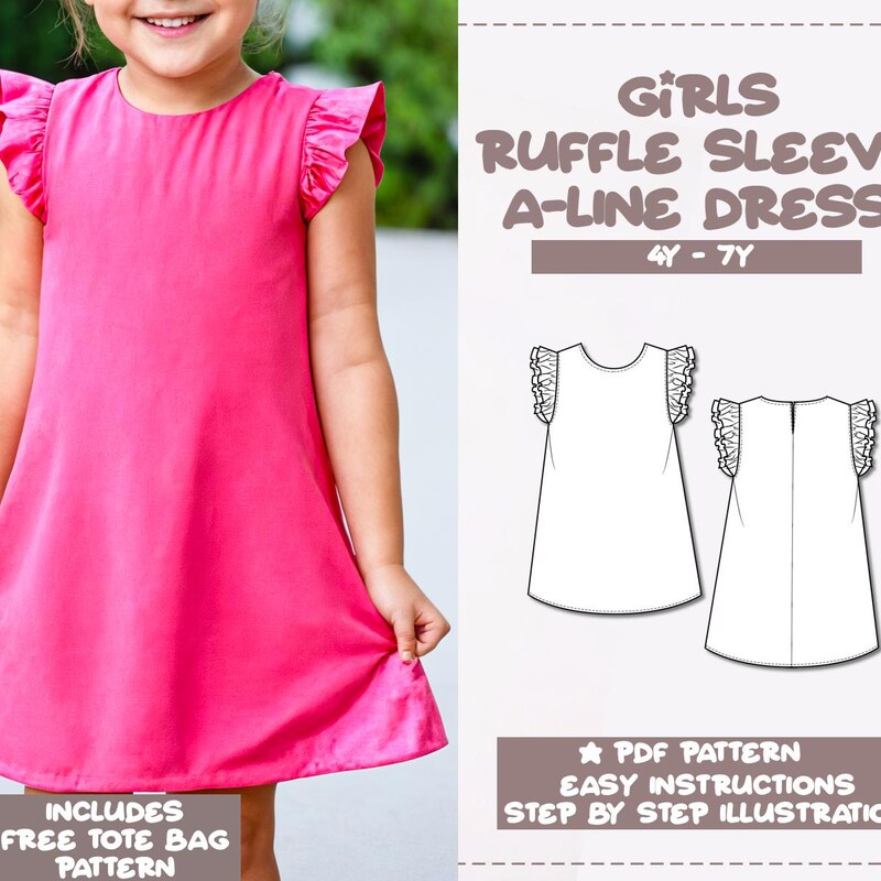 Kids Dress Pattern - Etsy