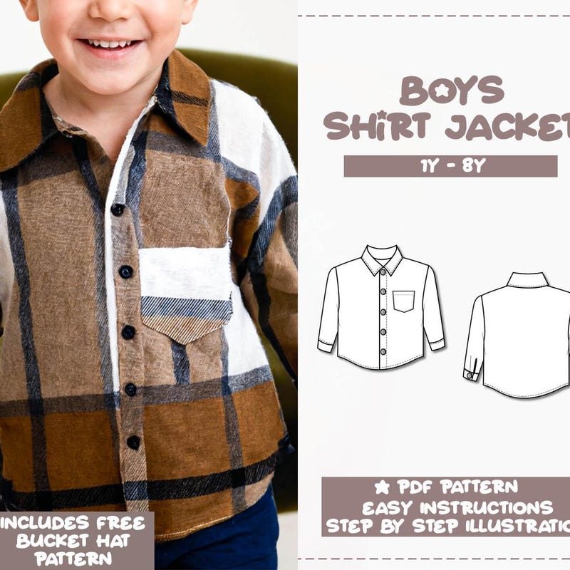 Boys Shirt Pattern - Etsy