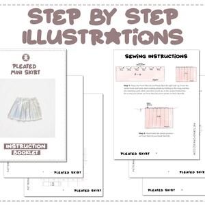 Girls Skirt Sewing Pattern 3Y-7Y Pleated Skirt Pattern PDF Kids Sewing ...