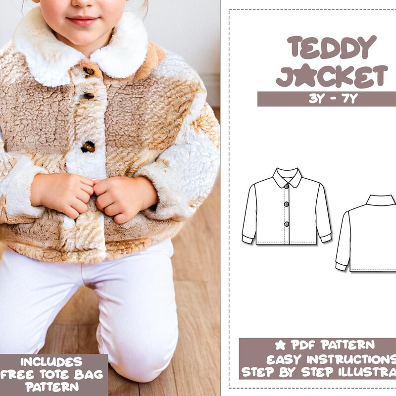 Girls Jacket Pattern - Etsy