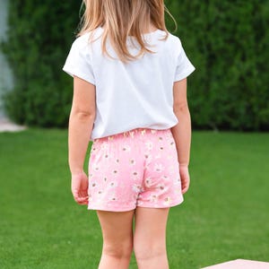 Kids Shorts Sewing Pattern Girls Shorts Pattern 4Y-7Y Elastic Waist Summer Shorts Sewing Pattern ...