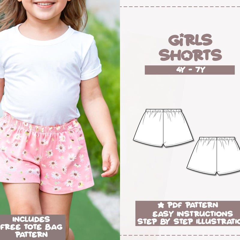 Girl Shorts Pattern - Etsy