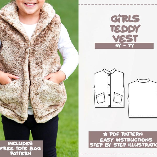 Toddler Vest Pattern - Etsy