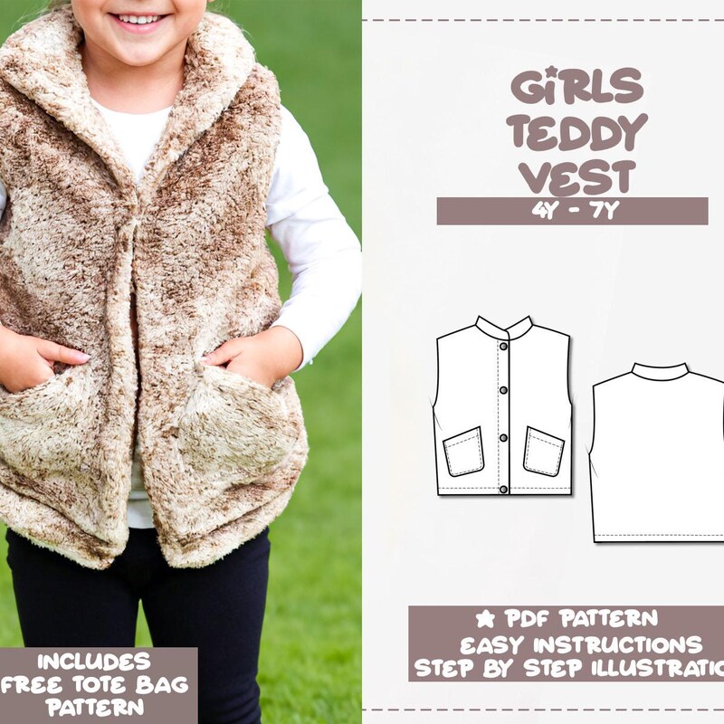 Toddler Vest Pattern - Etsy