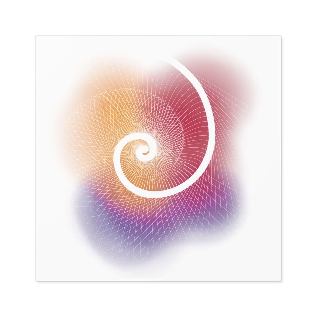 Fibonacci Spiral Sticker for Math Lovers: Essential STEM Student Gift ...