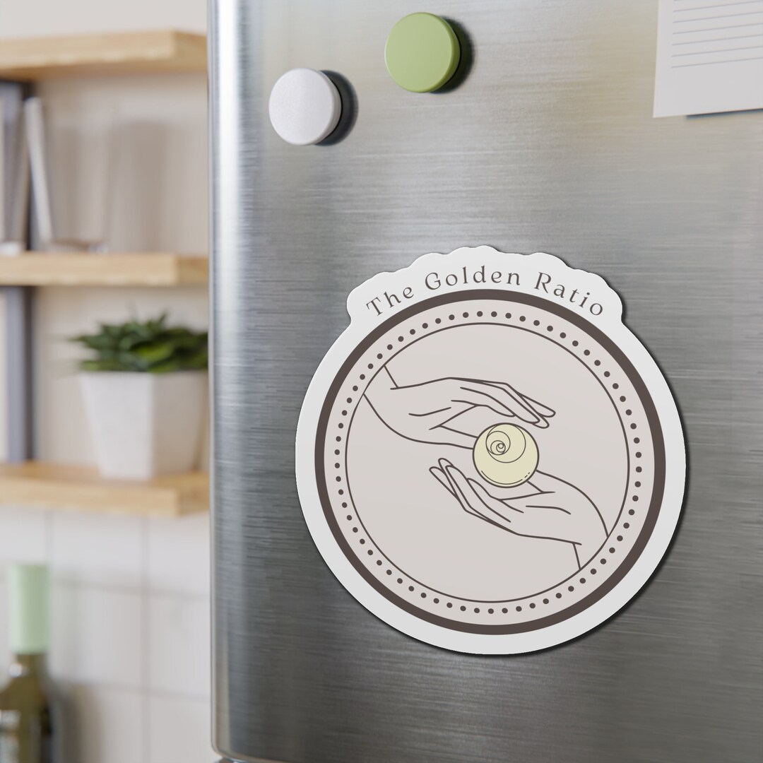 Golden Ratio & Magic Hands Die-cut Magnet: Math Lovers' Chic for ...