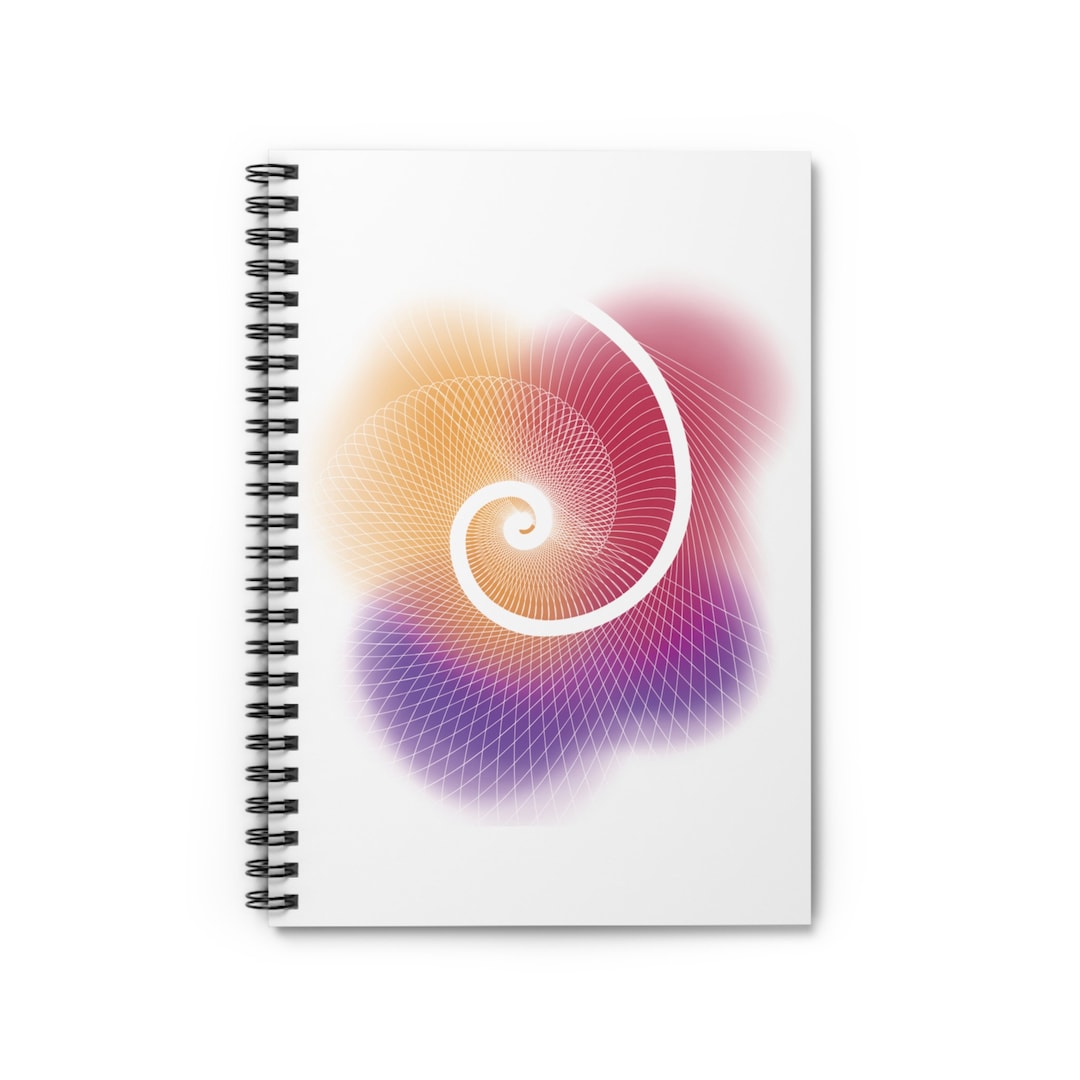 Math Lovers Fibonacci Spiral Notebook Ruled Line: Perfect for Golden ...