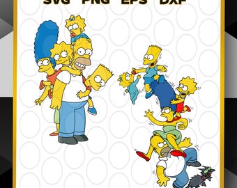Simpsons Clip Art Png Svg Family Simpson , Simpsons Svg Png Cut Files ...