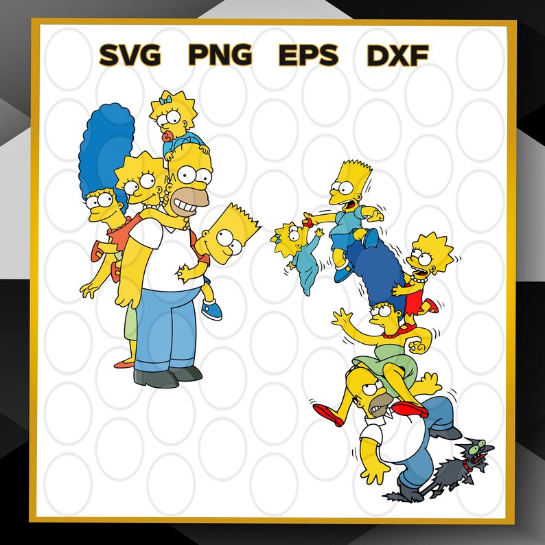Simpsons Clip Art Bundle, Simpsons Svg Cut Files for Cricut ...