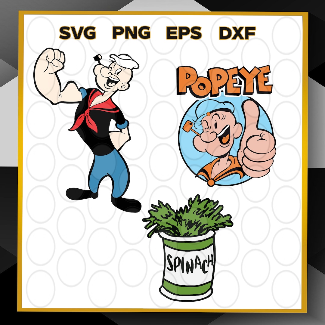 Popeye SVG, Popeye Vector, Popeye Svg Bundle, Popeye Vector Bundle ...