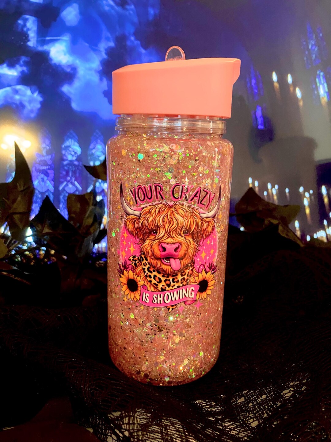 Kids Highland Cow Snow Globe Tumbler - Etsy