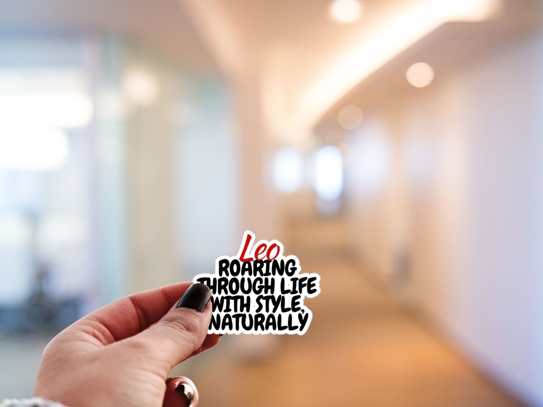 Leo Zodiac Vinyl Decal, Leo Sticker, Zodiac Quote Sticker, Astrology ...