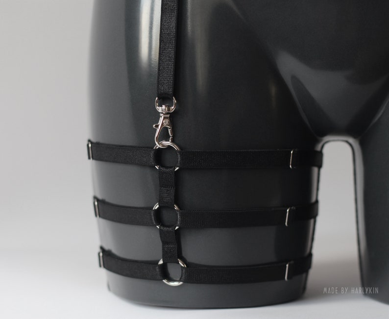 Black Harness Set 3 Pieces, Harness Belt, Goth Outfit, Harness Garter ...