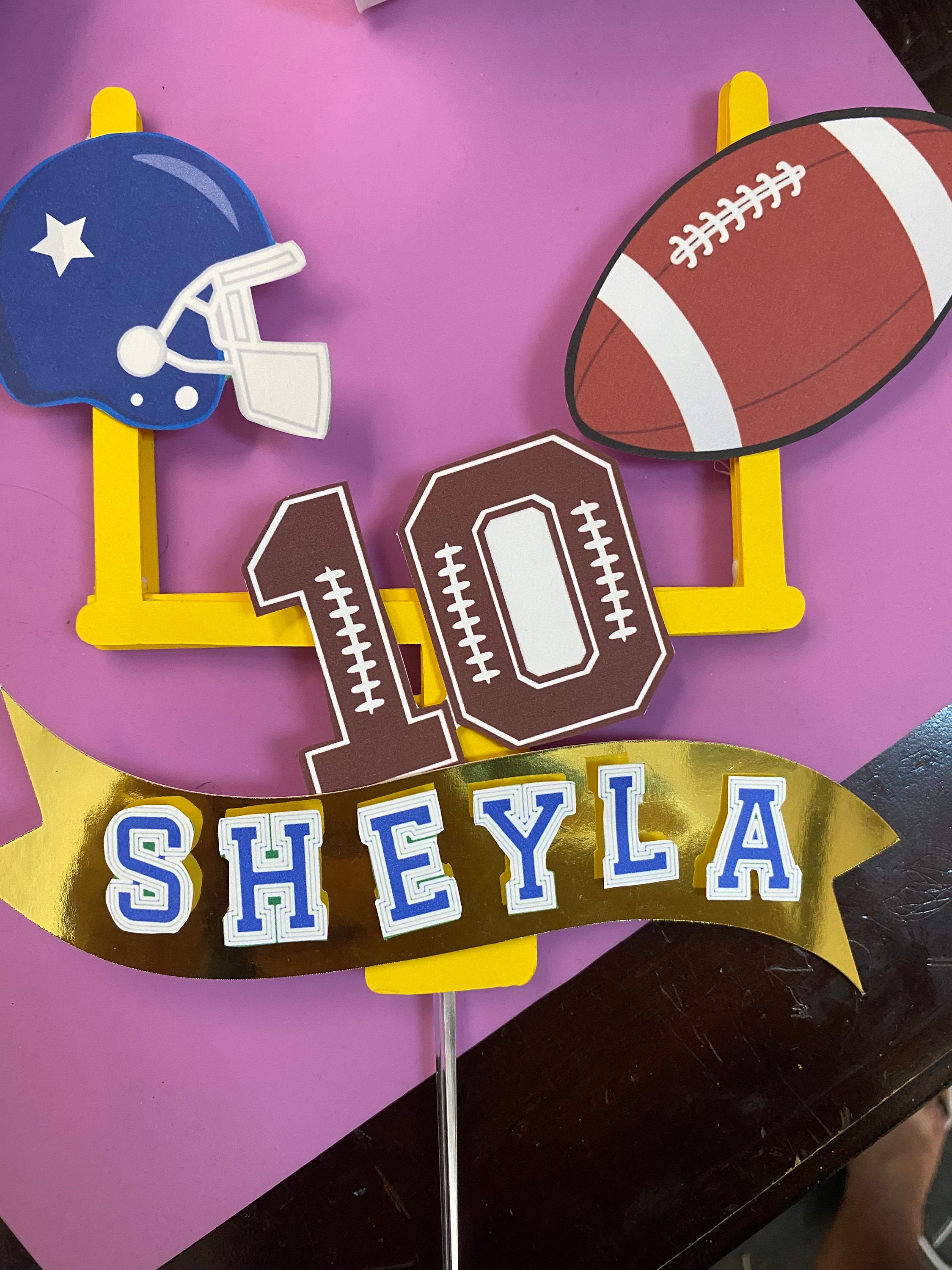 American Football Caketopper - Etsy