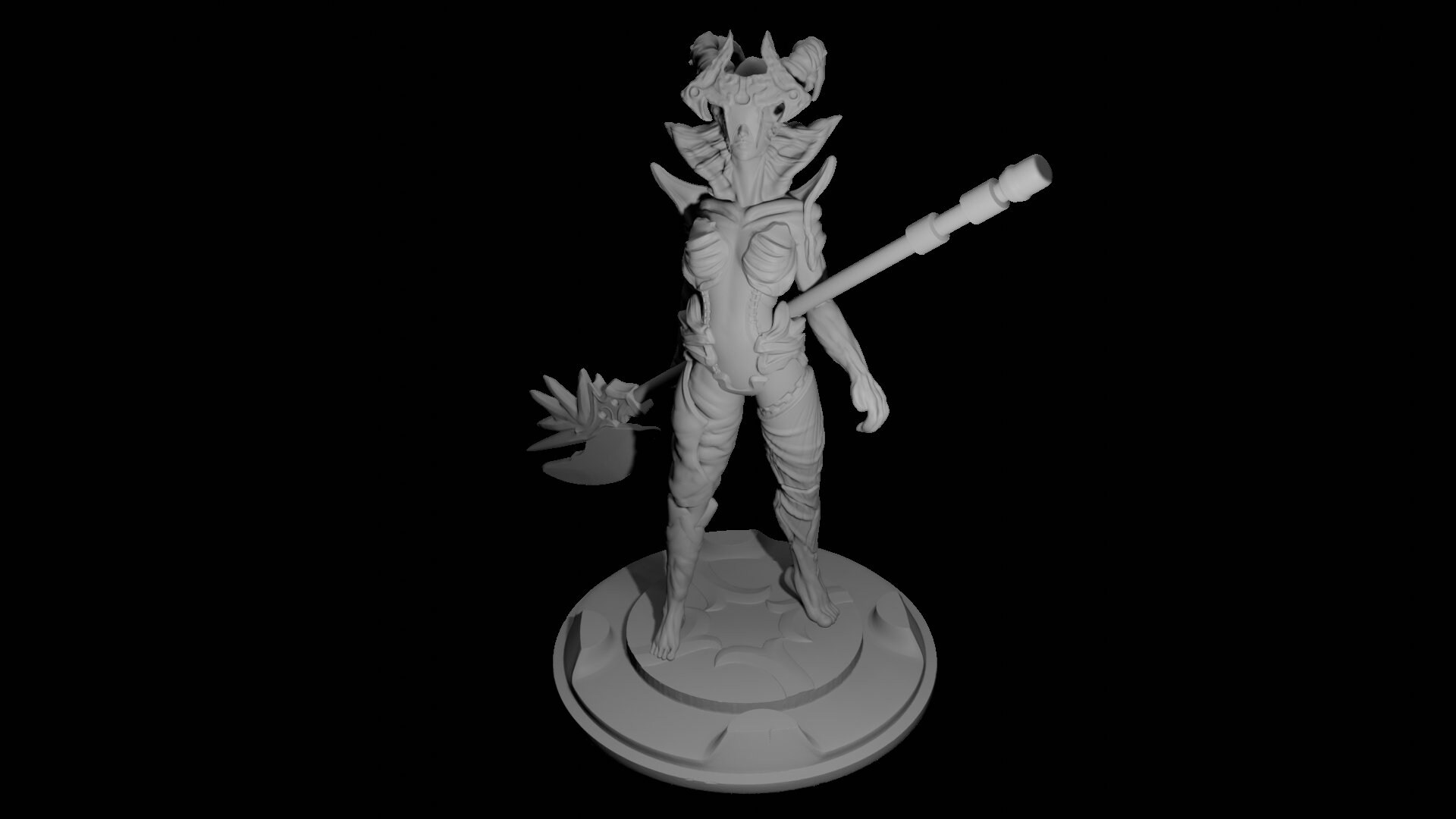 Sexy Demon Girl Stl, Sexy Devil Stl, NSFW Miniature STL, Demon Pinup ...