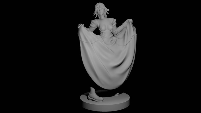Sexy Maid Stl, Sexy Cinderella Pinup Stl, NSFW Miniature STL, Maid ...
