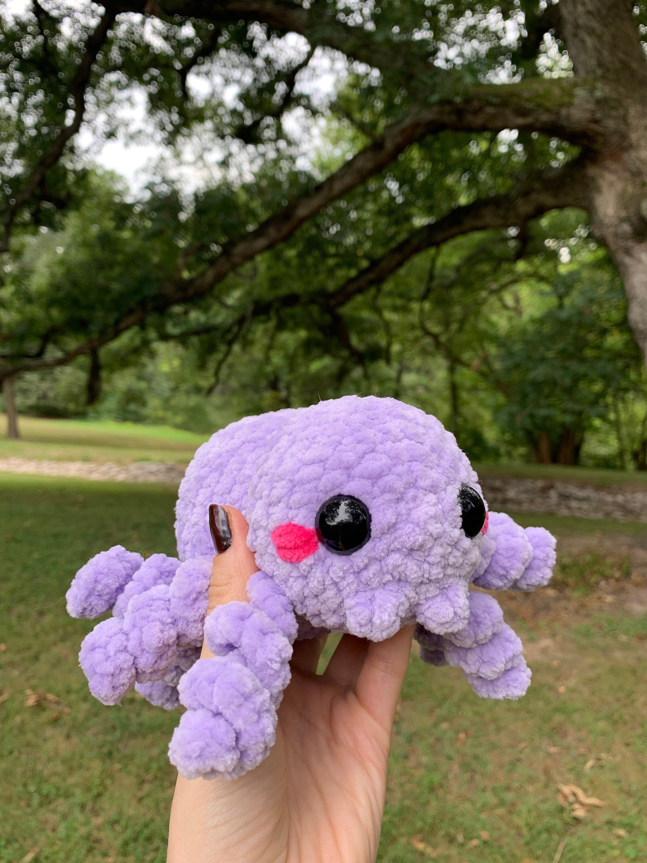 Sweet Spider Crochet Plushie Stuffed Animal Available in 4 Colors Ready ...