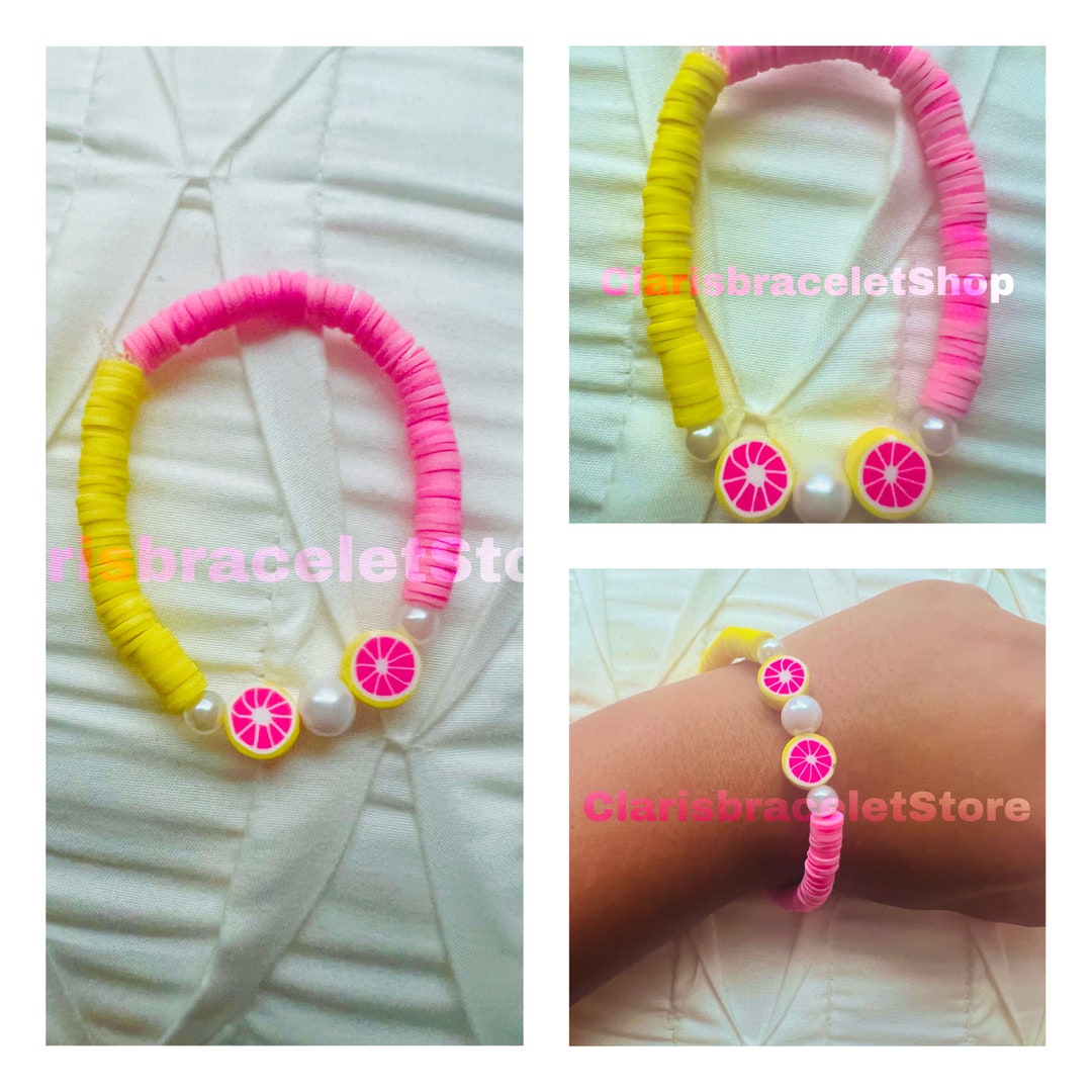 Pink Lemonade Bracelet for Teens and Kids - Etsy