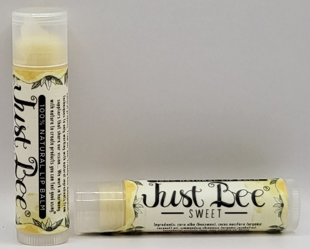 Just Bee Sweet Lip Balm-natural Honey Lip Balm - Etsy