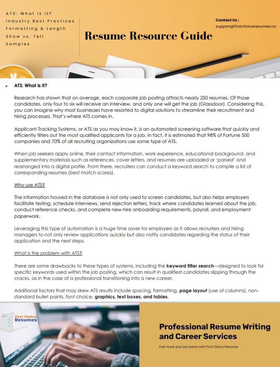 Tech Resume Template - Etsy