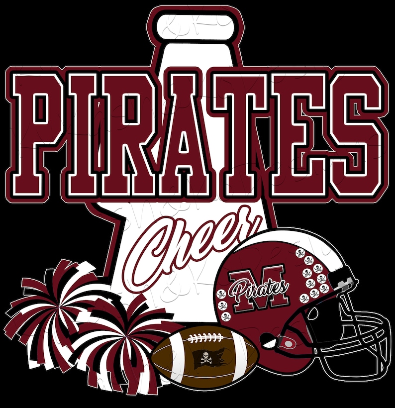 Pirates CHEER PNG - Etsy