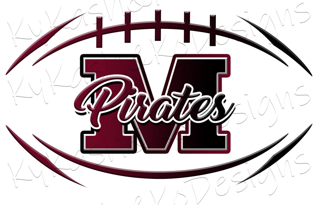 Mathis Pirates Football PNG - Etsy