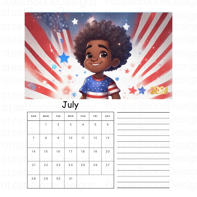 LIL Boys of 2024 | 12-month Calendar| Instant Download | Printable ...