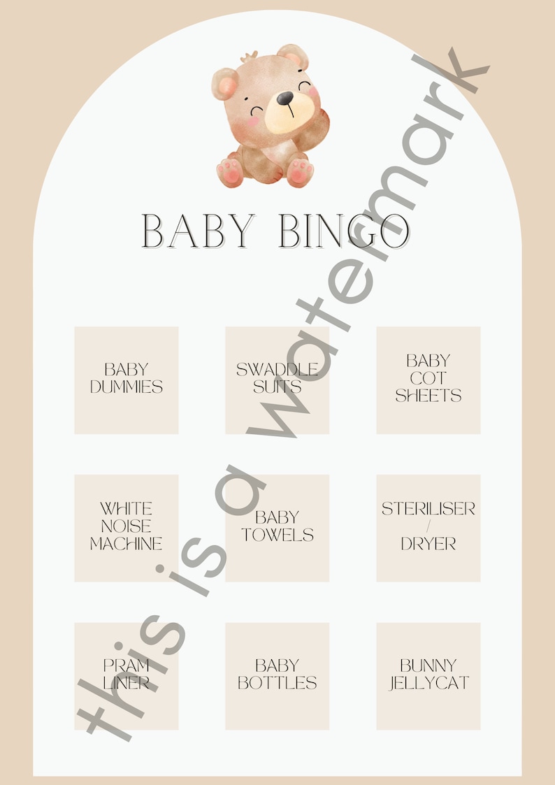 We Can BEARLY Wait Baby Shower Games - Etsy