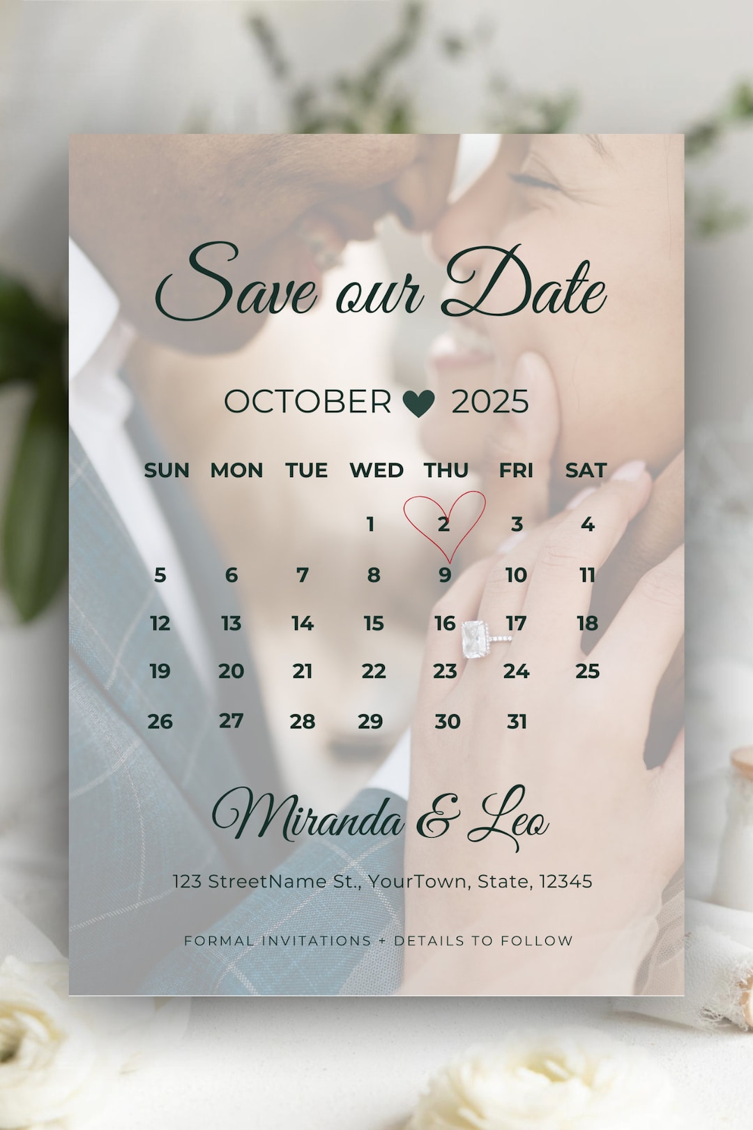 Custom 2025 Save the Date, 2024 Link in Description - Etsy
