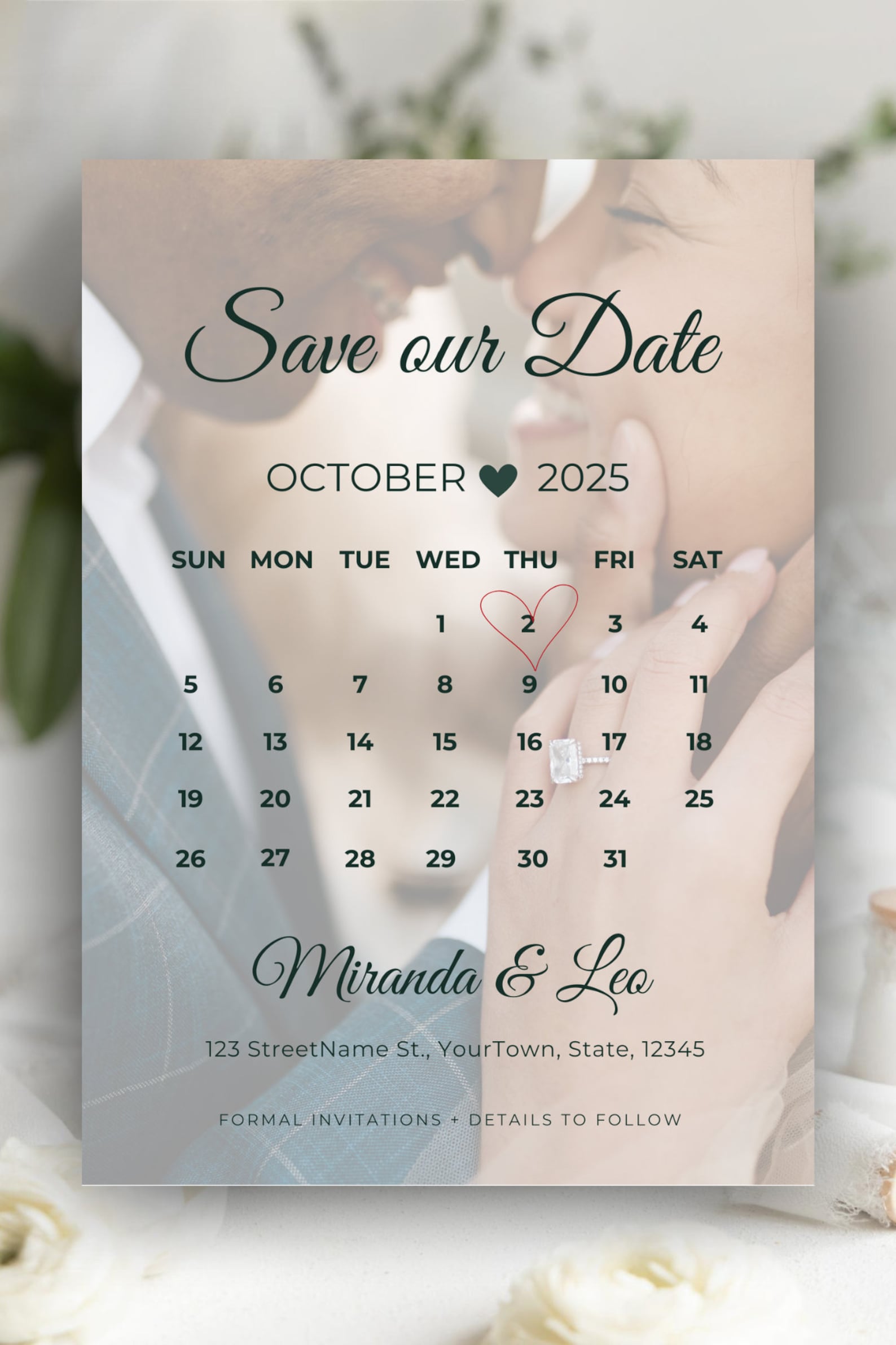 Custom 2025 Save the Date, 2024 Link in Description - Etsy