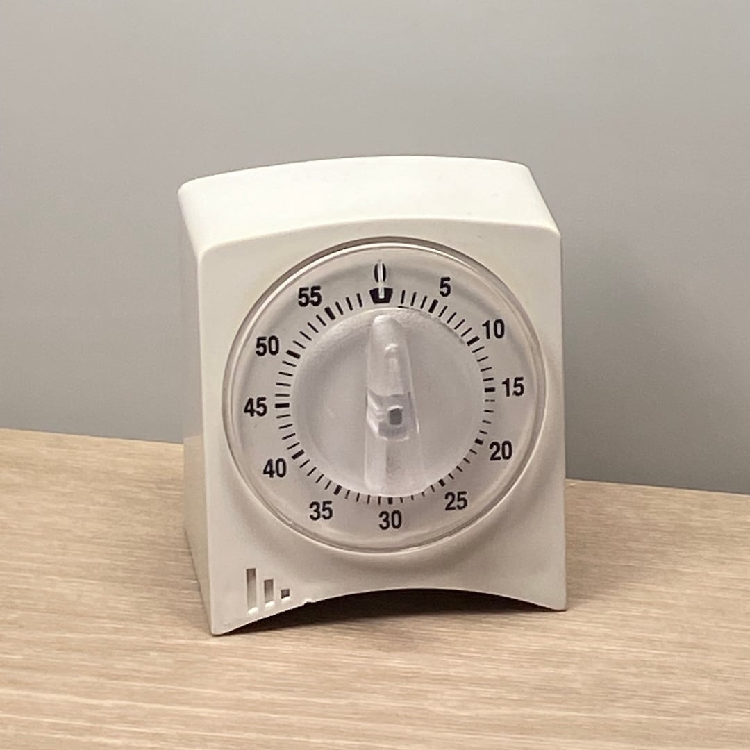 Vintage Modern White Kitchen Timer. Works Great Made in USA - Etsy