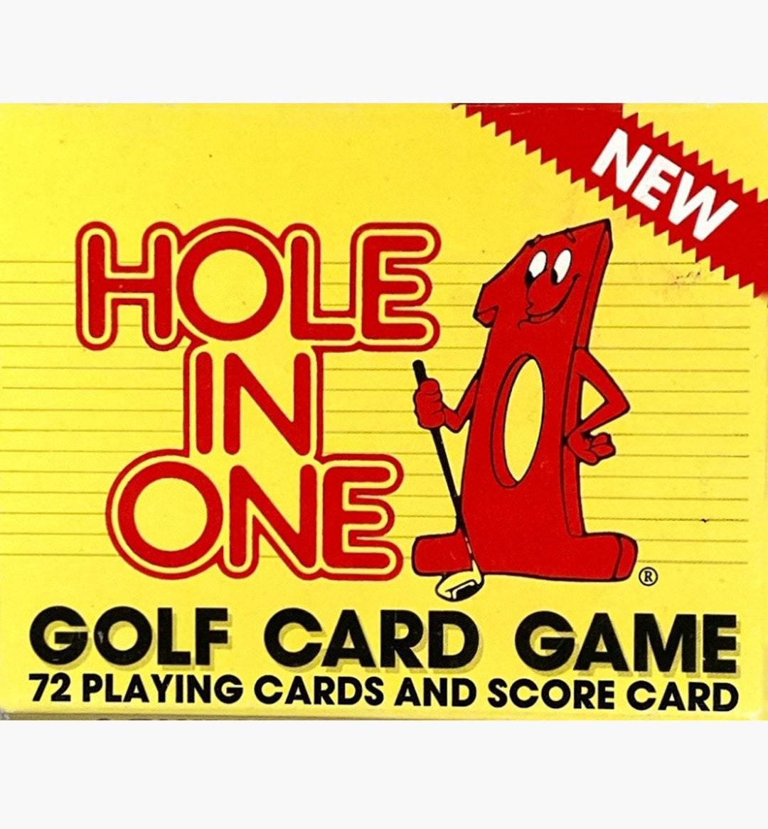 Vintage Hole in One Game. Hole in One Golf Card Game 1985 Game Cards ...