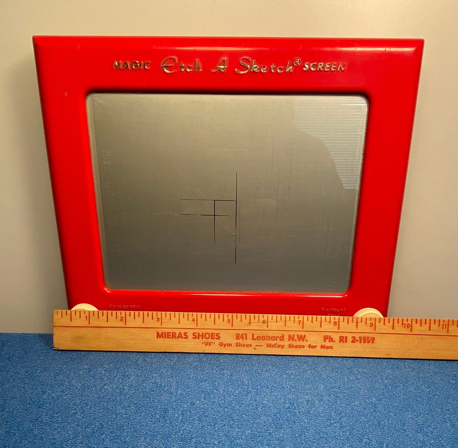 The Original Etch A Sketch From 1960, Vintage Red 505 Ohio Art Magic ...