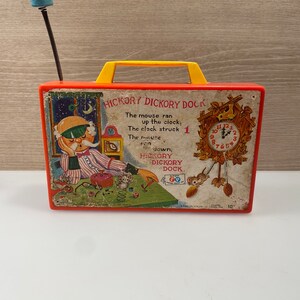 Vintage Fisher Price Hickory Dickory Dock Musical Clock Radio Toy Made ...