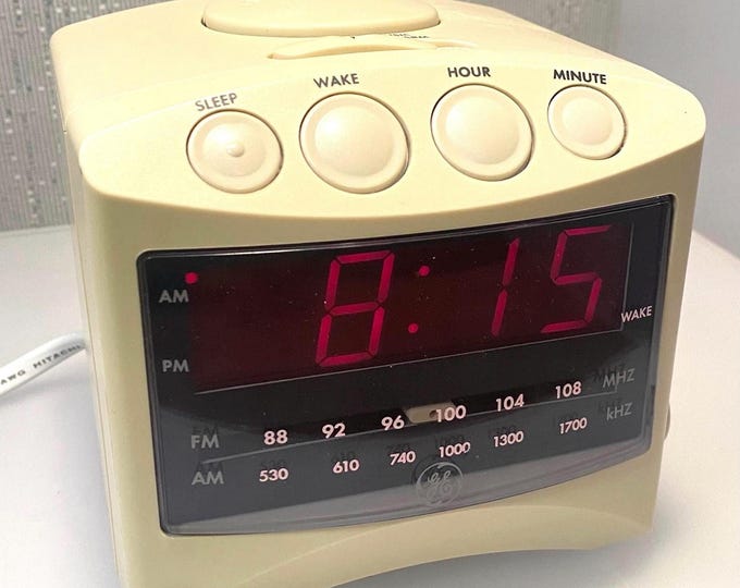 Vintage GE Alarm Clock – Retro Mid-century Desk and Bedside Clock ...