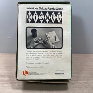 Kismet Dice Game - Vintage Game Night (similar to Yahtzee) Toys and ...