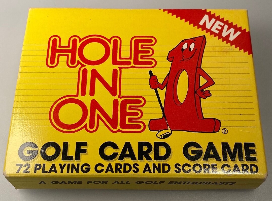Vintage Hole in One Game. Hole in One Golf Card Game 1985 Game Cards ...