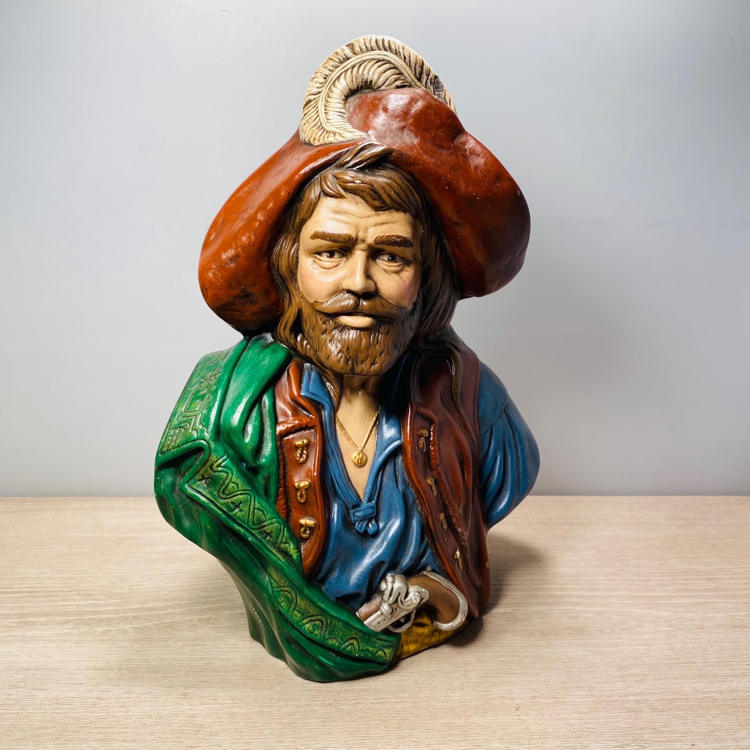 Vintage Ceramic Pirate Statue 1970s Holland Mold Company Large 1600s ...